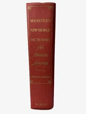 Office | Vintage Websters New World Dictionary 1962 College Edition Red ...